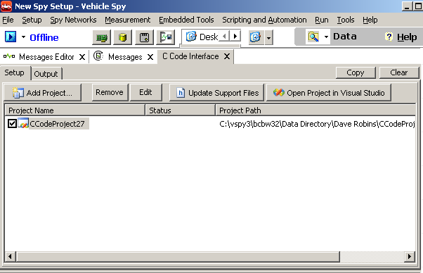 C Code Interface c-code-interface