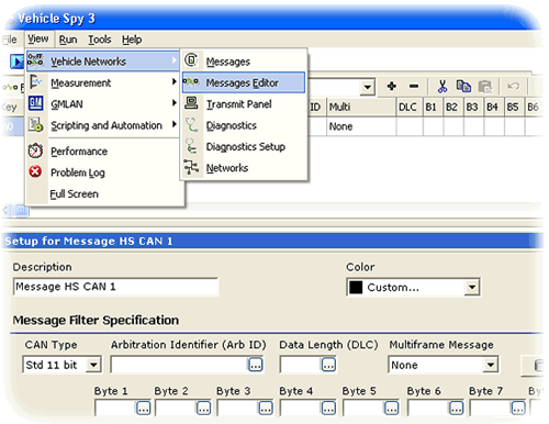 Basic Setup: Vehicle Spy